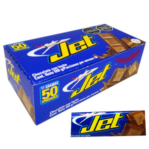 Chocolatina Jet x50 - Dulcería.co