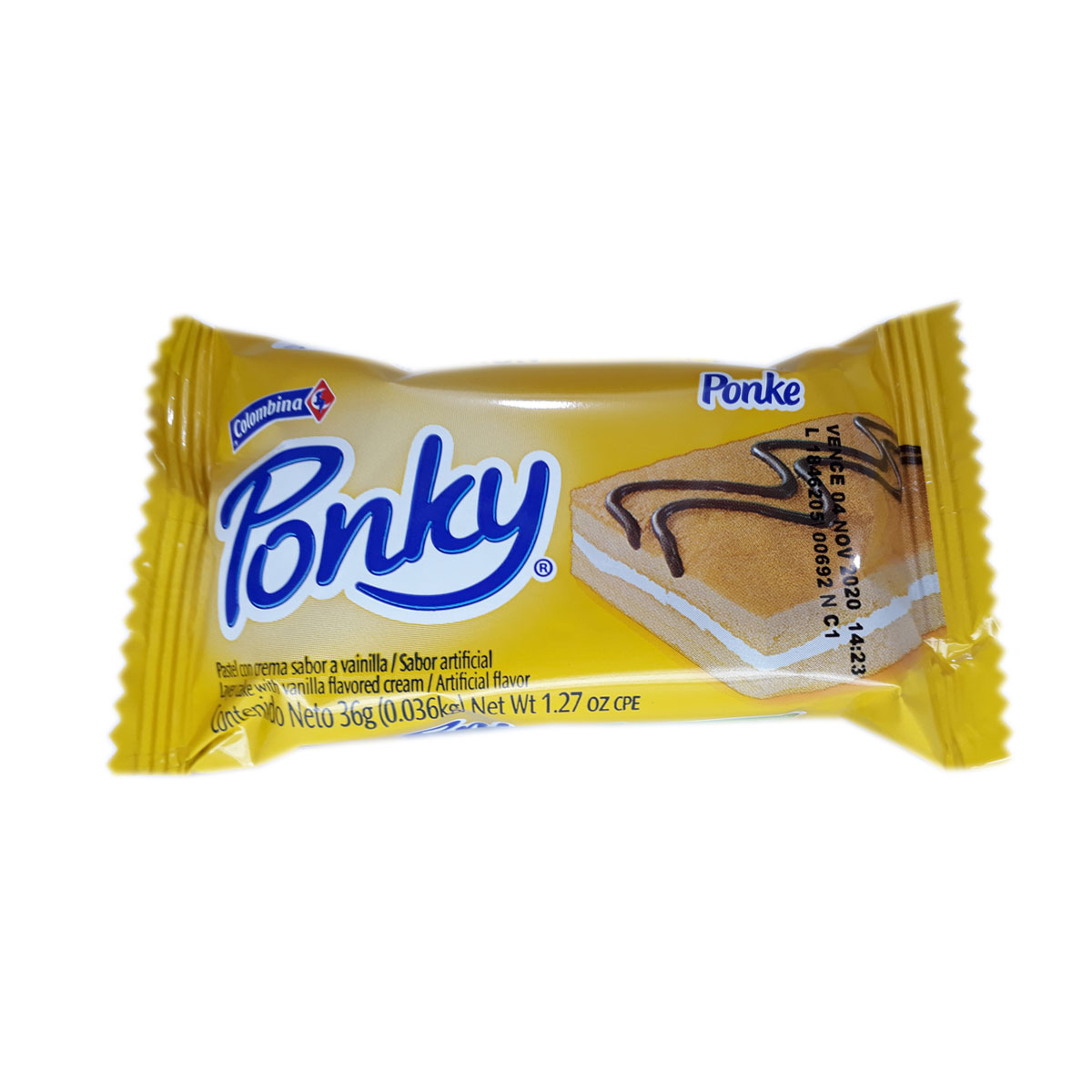 Ponky Ponke Vainilla x8 - Dulcería.co