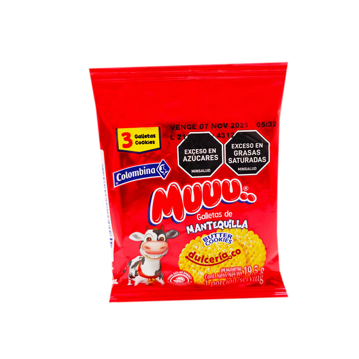 Muuu Galletas de Mantequilla x18 - Dulcería.co