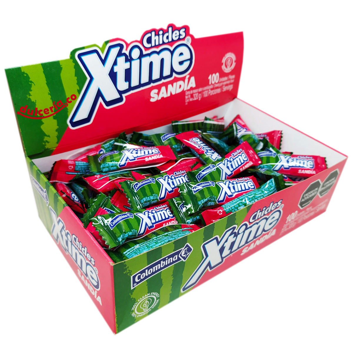 Chicles Sandía x100 - Dulcería.co
