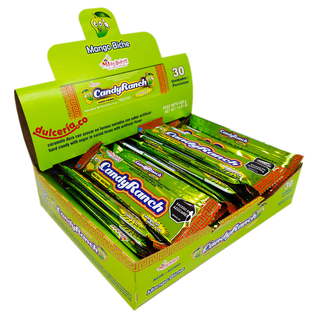 Candy Ranch Mango Biche x30 - Dulcería.co