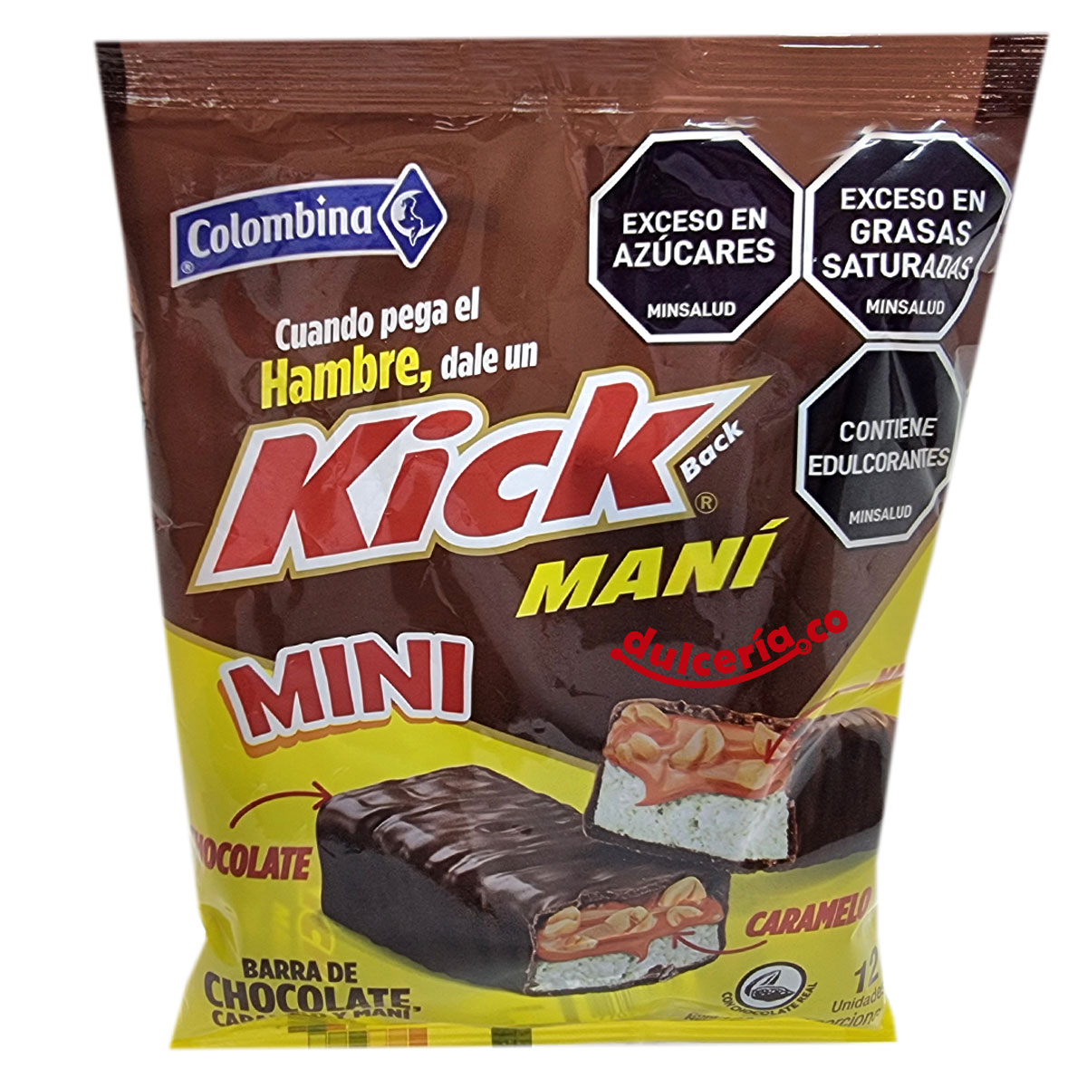Kick Mini Maní x12 - Dulcería.co